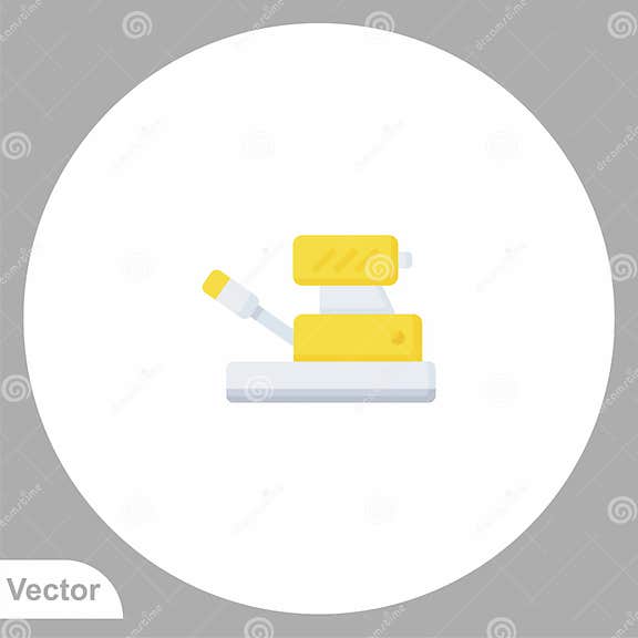 Sanding Machine Vector Icon Sign Symbol Stock Vector - Illustration of ...