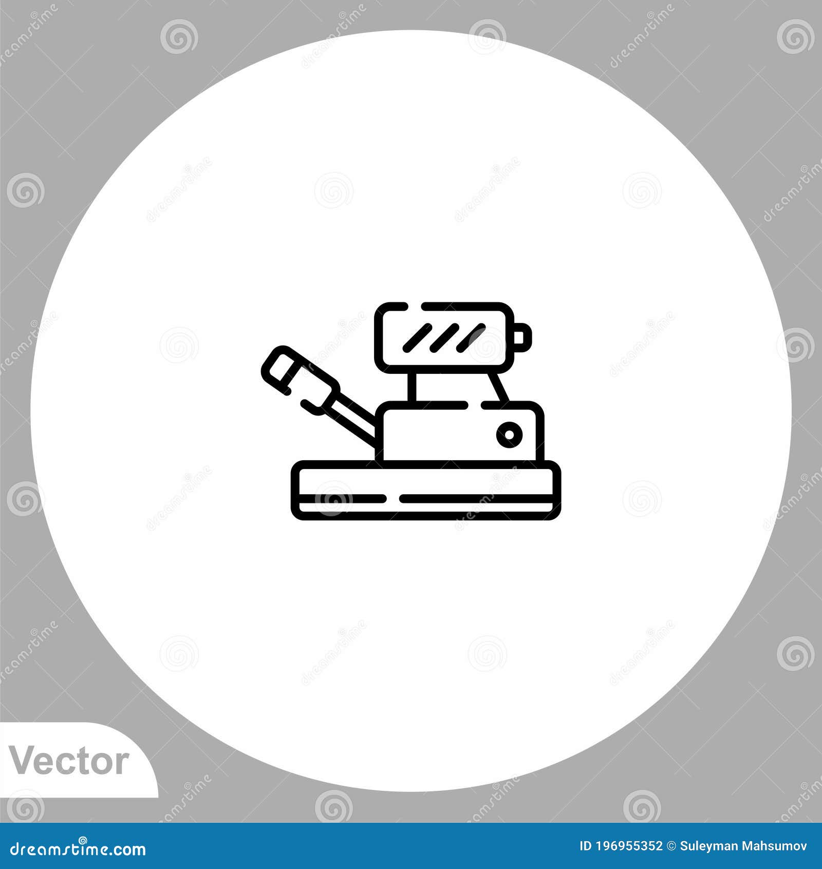 Sanding Machine Symbol Sign,Vector Illustration, Isolate On White ...