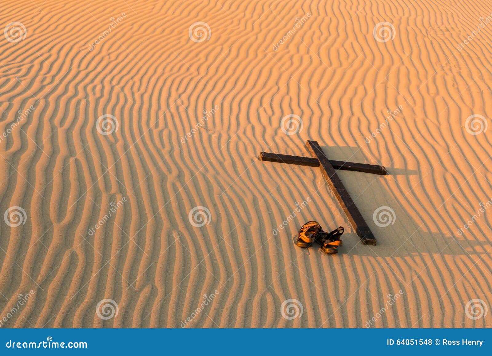 Sandles Cross stock photo. Image of summer, jesus, beach - 64051548