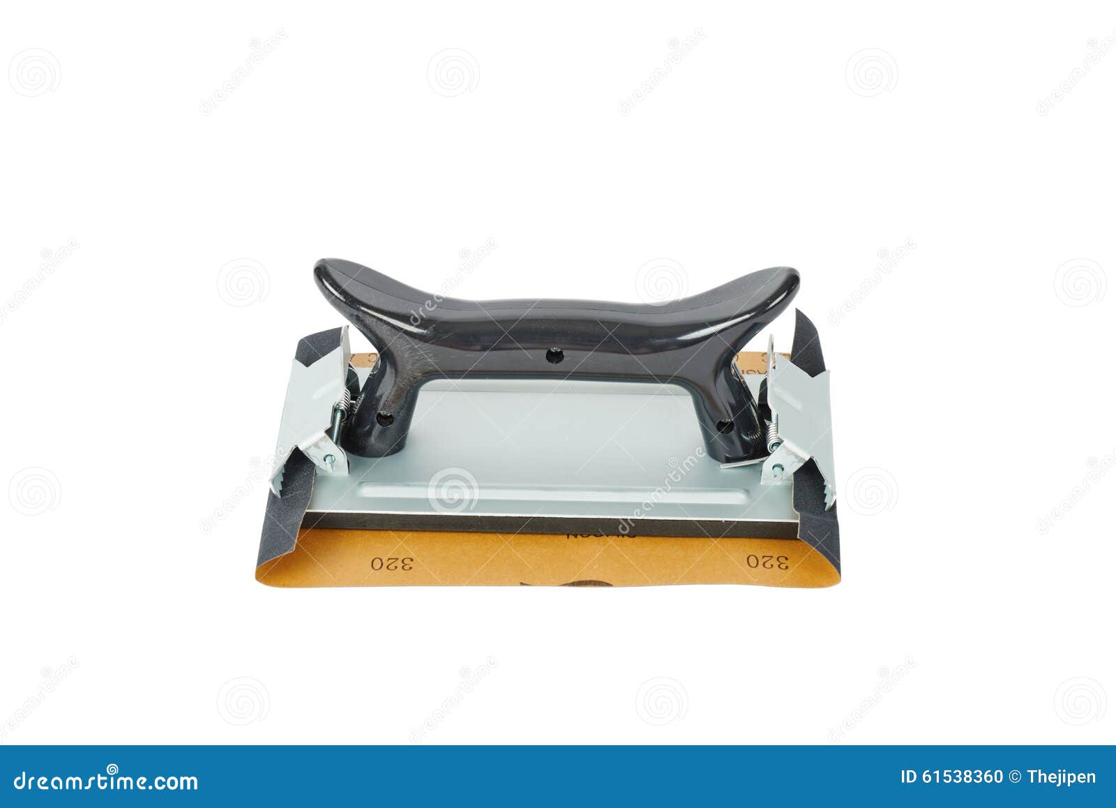 Sandpaper holder stock photo. Image of detail, sandpapering - 61538360