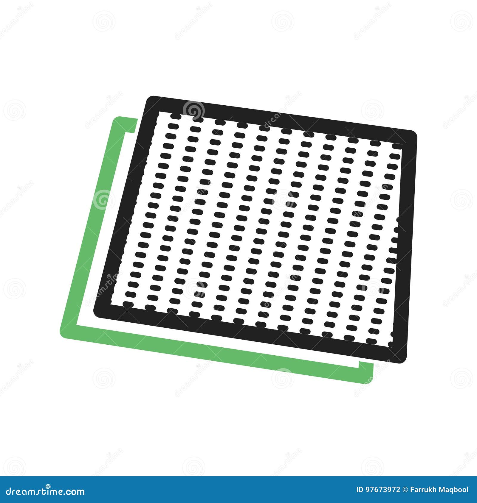 Sandpaper stock vector. Illustration of equipment, design - 97673972