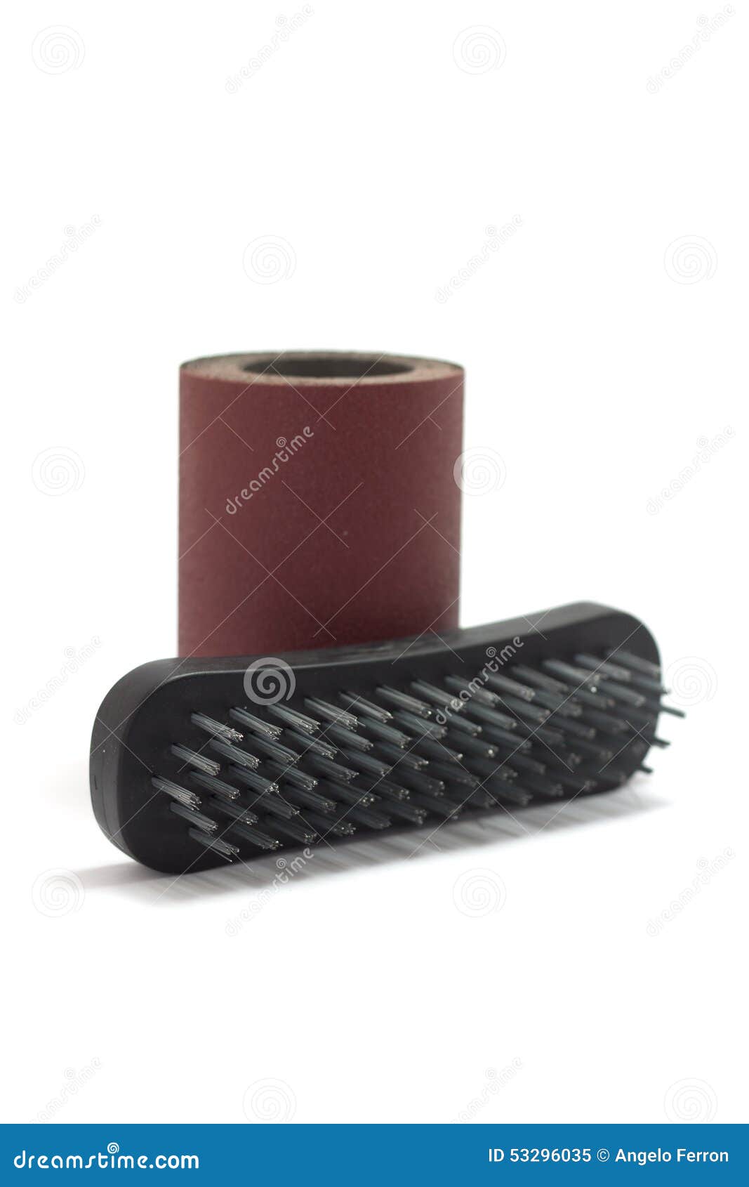 Sandpaper with wire brush stock image. Image of glasspaper - 53296035