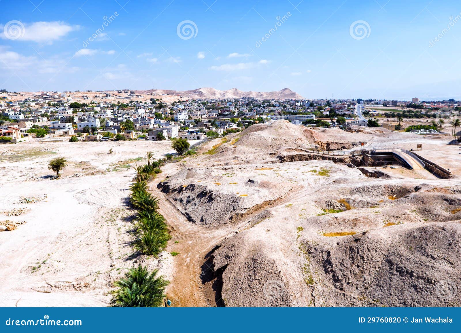 Jericho, City of Palm Trees Stock Photo - Image of judean, mountain ...