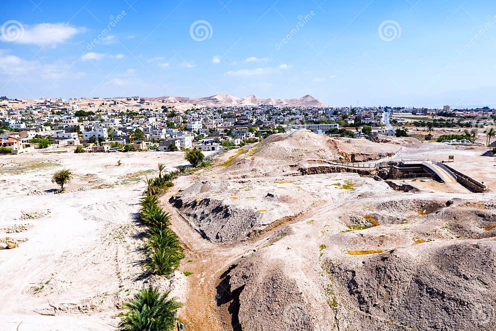 Jericho, City of Palm Trees Stock Photo - Image of judean, mountain ...