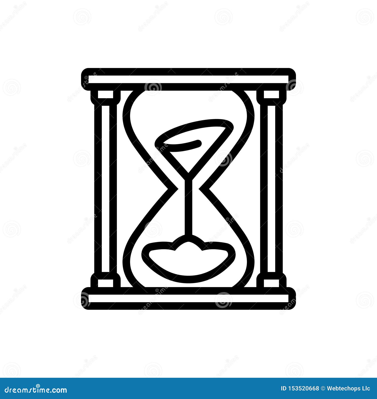 Sands Of Time, Hourglass Vector Isolated Symbols. Old Sand Clock ...