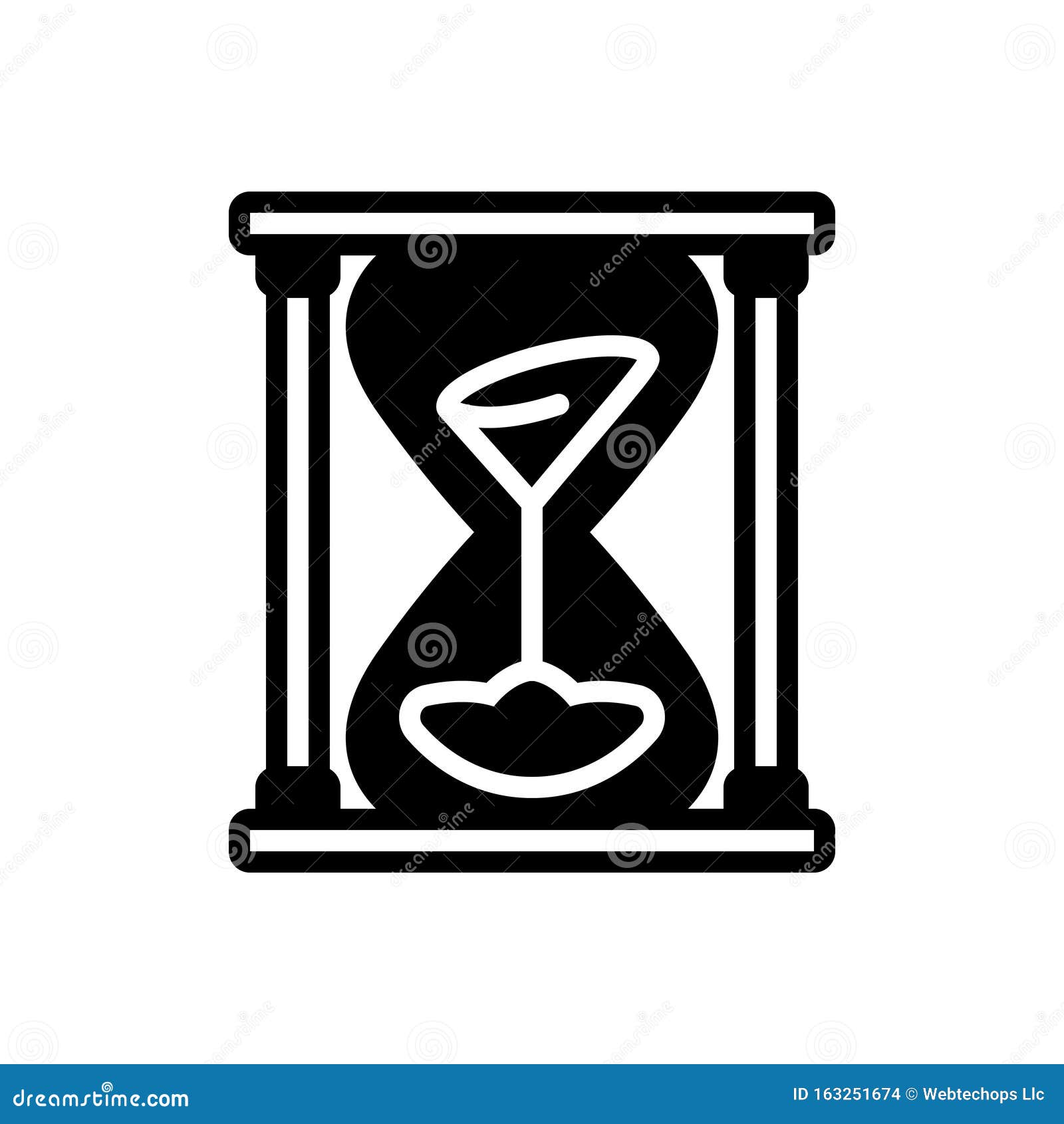 Sands Of Time, Hourglass Vector Isolated Symbols. Old Sand Clock ...