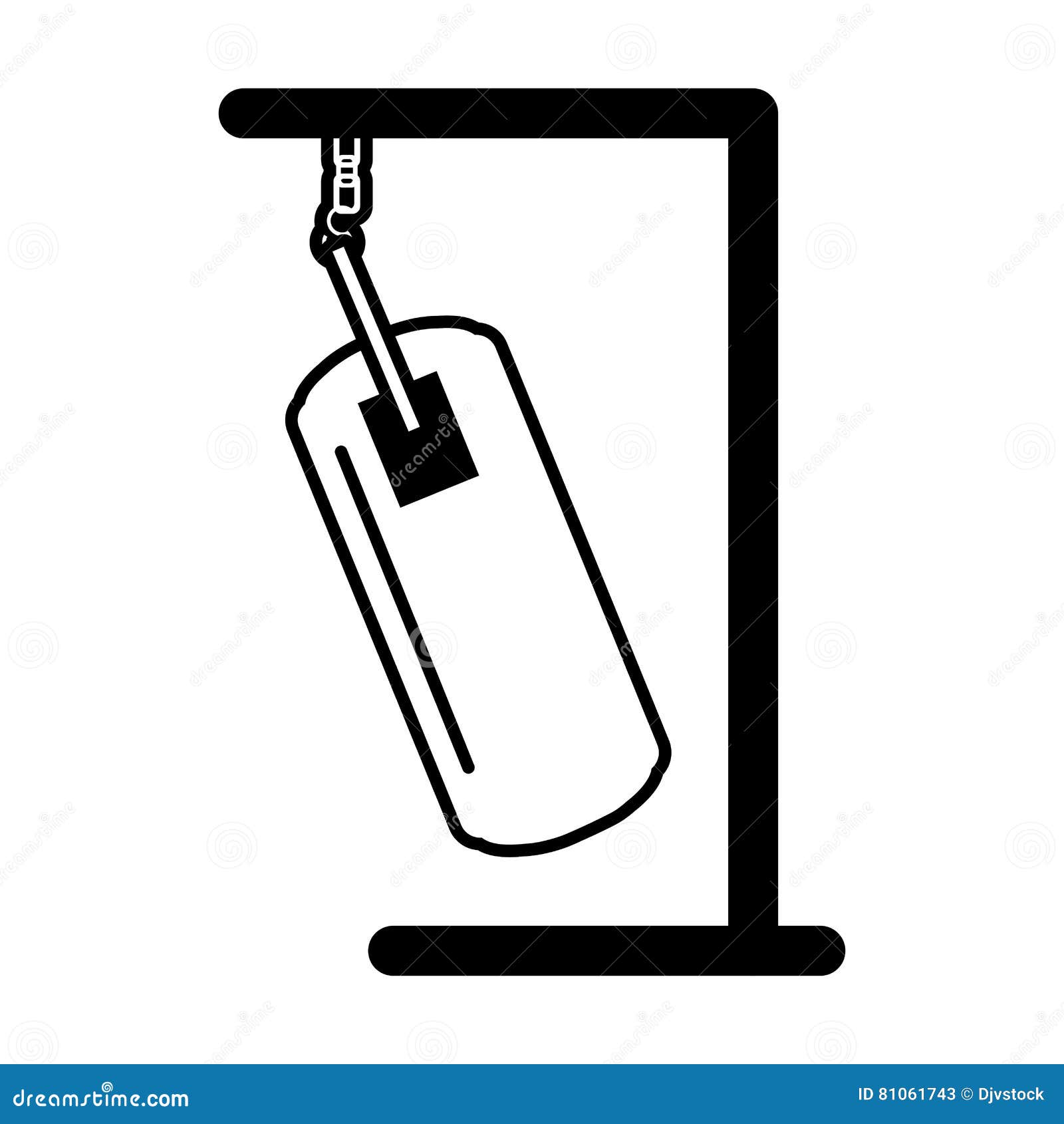 Sandsack Lokalisierte Ikone Vektor Abbildung - Illustration von stärke ...