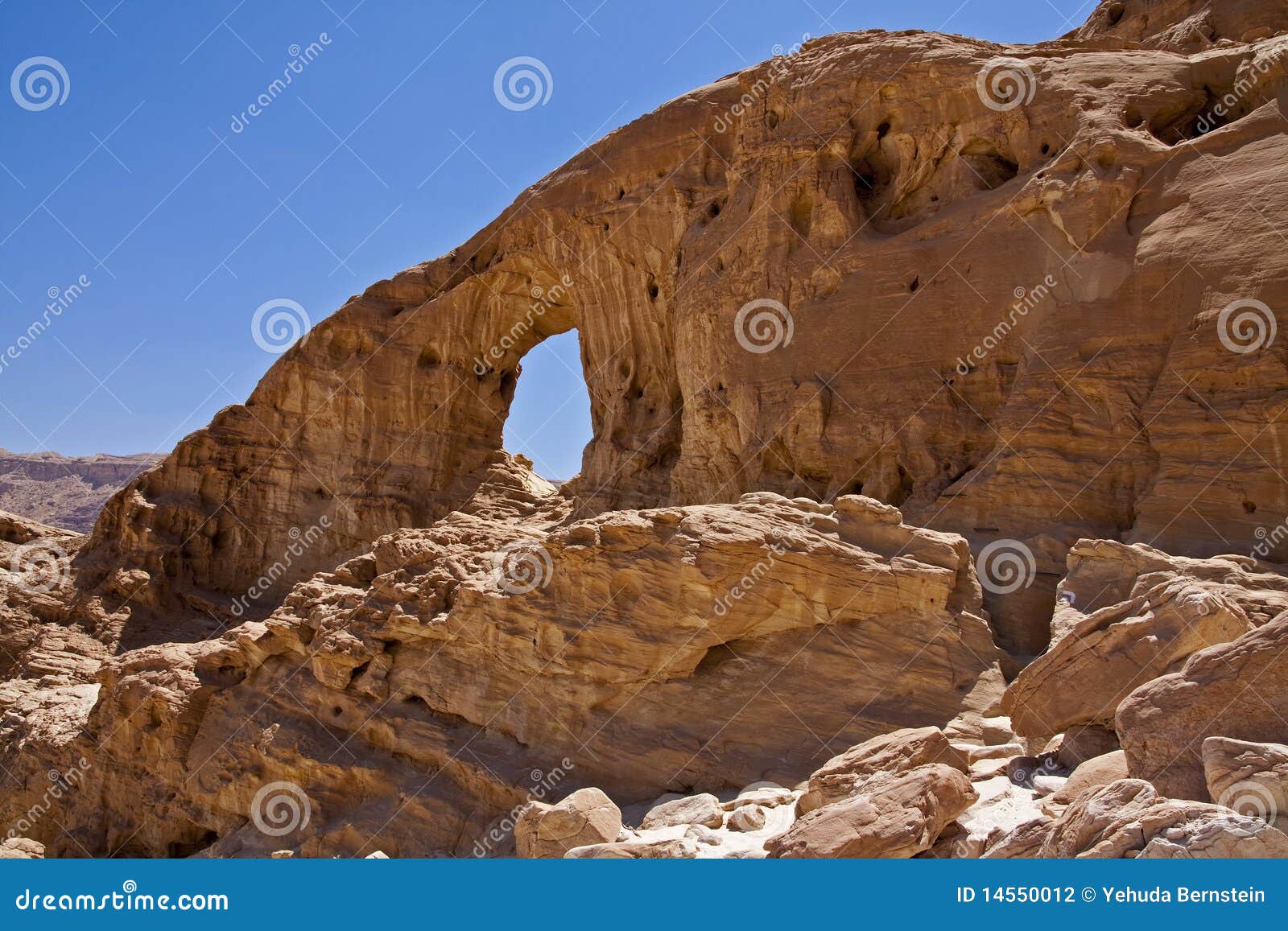 Sandstone Arch stock photo. Image of rocks, arch, negev - 14550012
