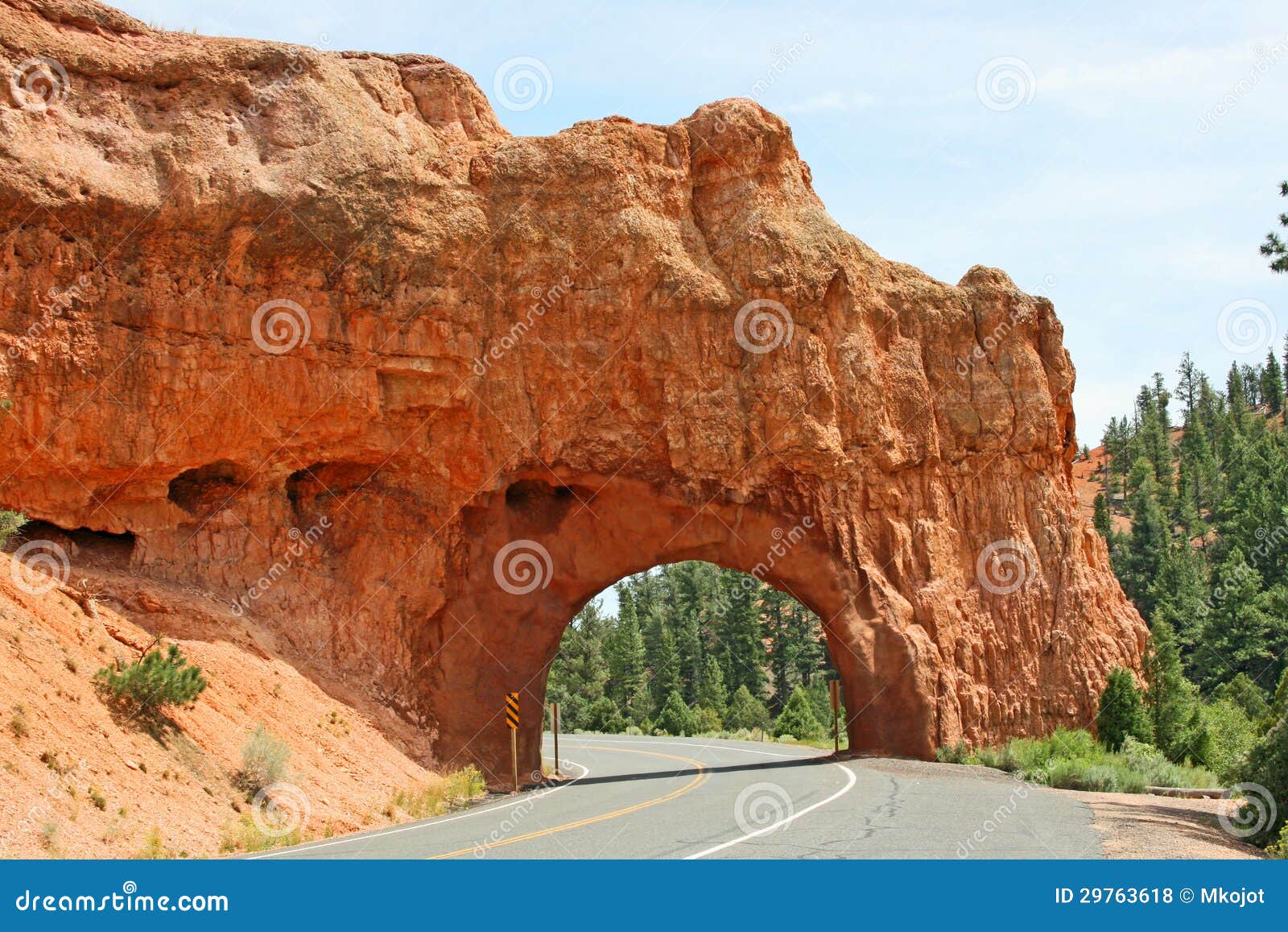 Arch over the road , Utah stock photo. Image of arch - 29763618