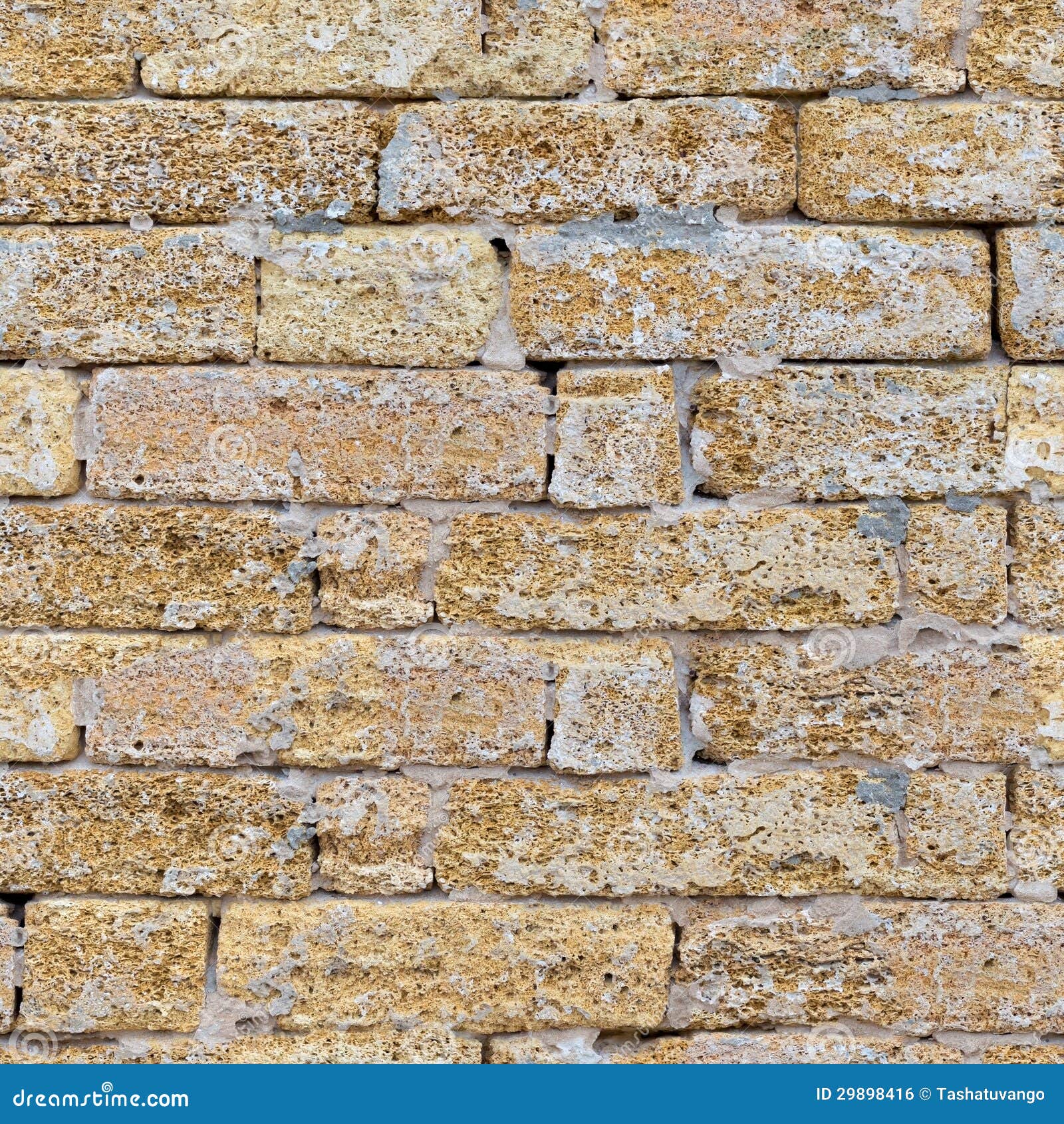Sandstone Brick Wall Seamless. Stock Photo - Image of building ...