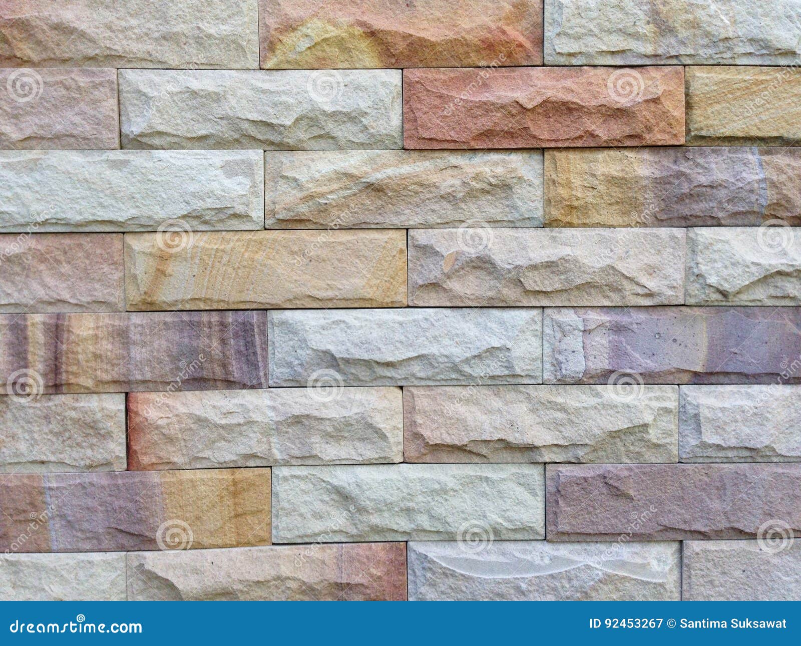 Sandstone Brick Wall Pattern and Background Texture Stock Image - Image ...