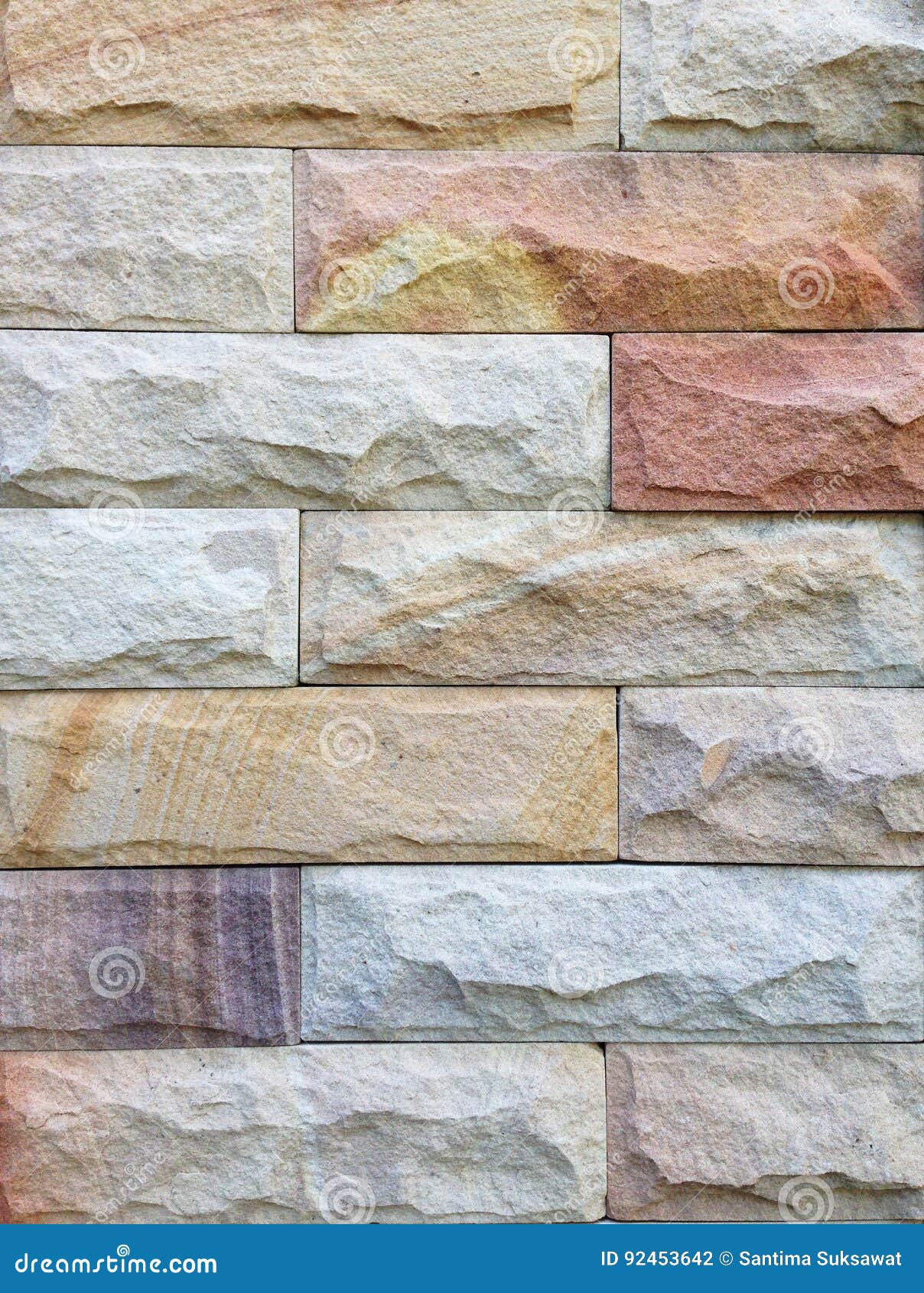 Sandstone Brick Wall Pattern and Background Texture Stock Photo - Image ...