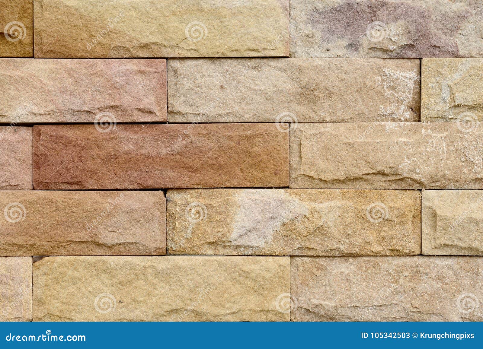 Sandstone Brick Wall Surface. Stock Image - Image of natural, abstract ...