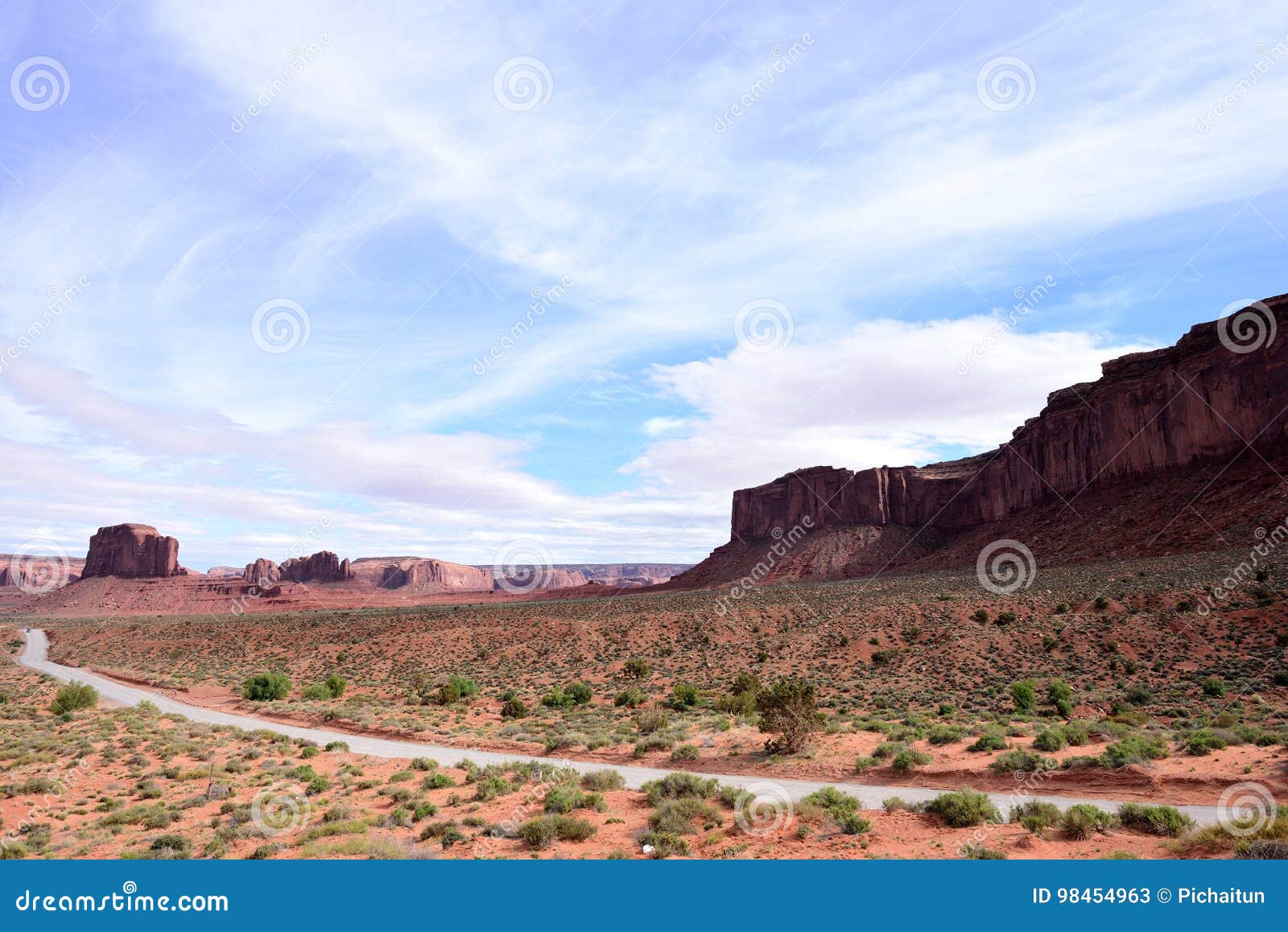 Sandstone buttes stock image. Image of pedestals, monument - 98454963