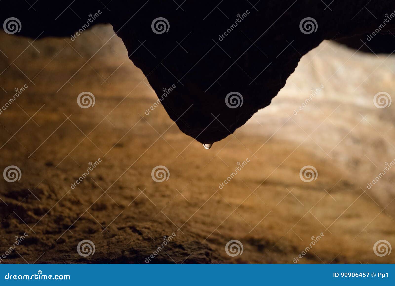 Sandstone Cave Water Drop on Rock Formation Stock Image - Image of cave ...