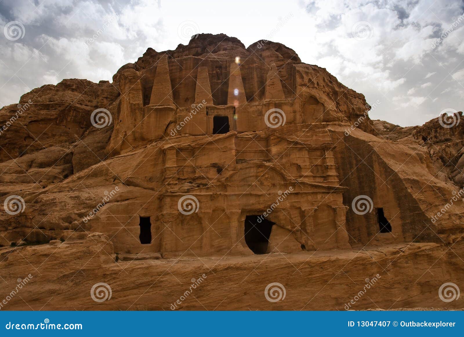 Sandstone caves stock image. Image of jordan, horizontal - 13047407