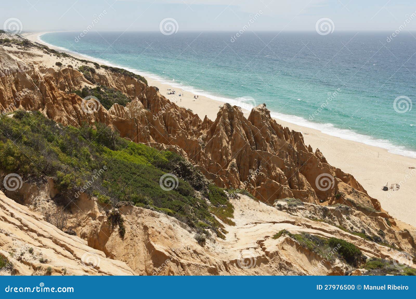 Sandstone cliff stock photo. Image of sand, eroded, shoreline - 27976500