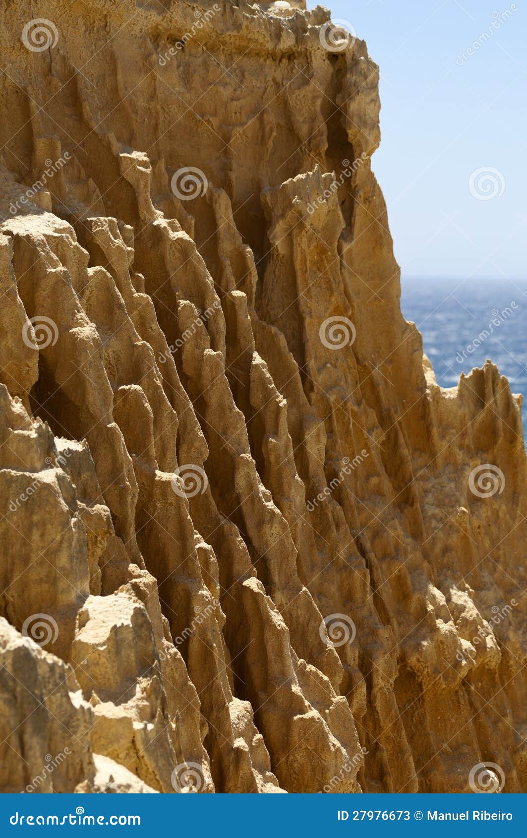 Sandstone cliff stock image. Image of seaside, layers - 27976673