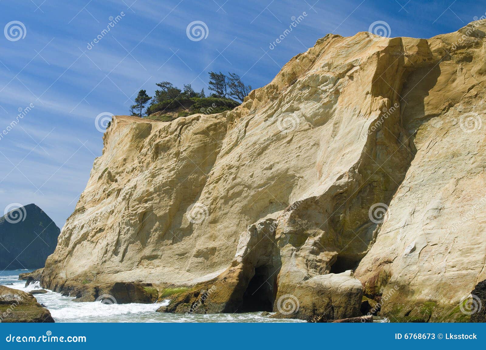 Sandstone cliff stock image. Image of landscape, weathered - 6768673
