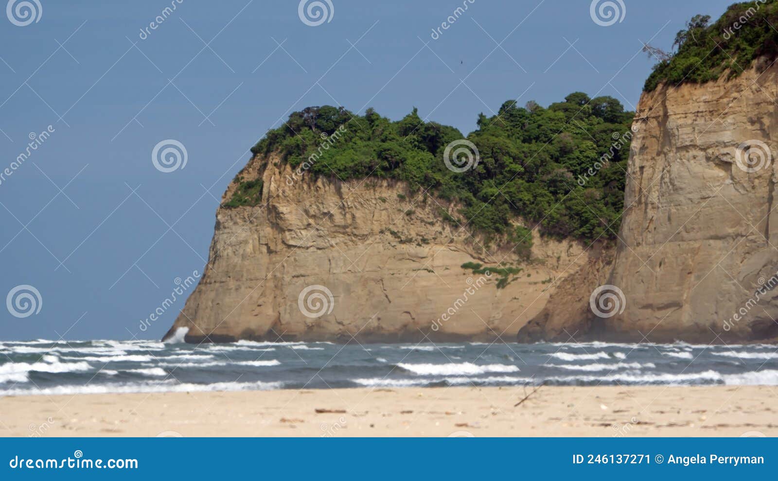 Sandstone cliff in Canoa stock image. Image of cliff - 246137271