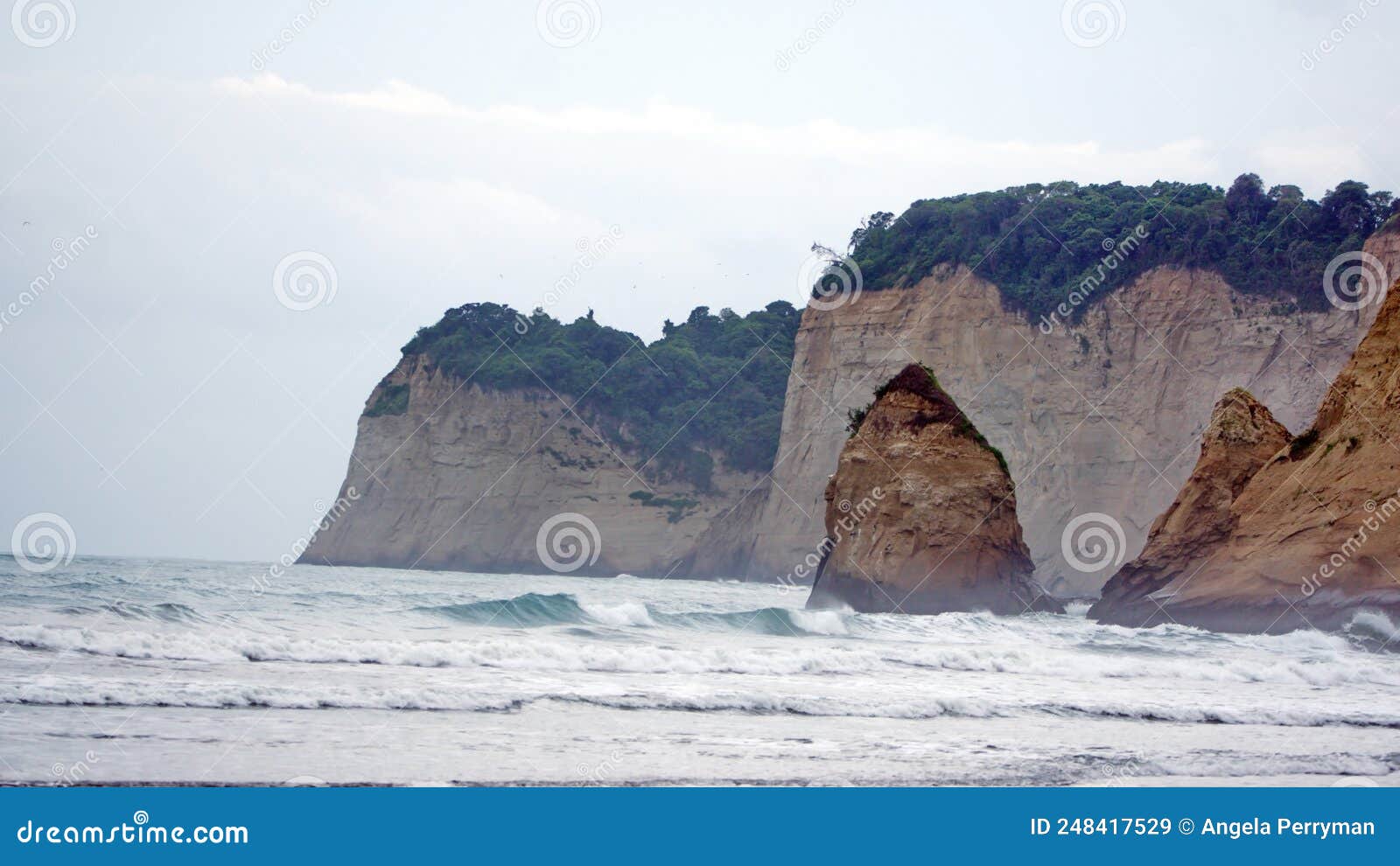 Sandstone cliff in Canoa stock image. Image of ecuador - 248417529