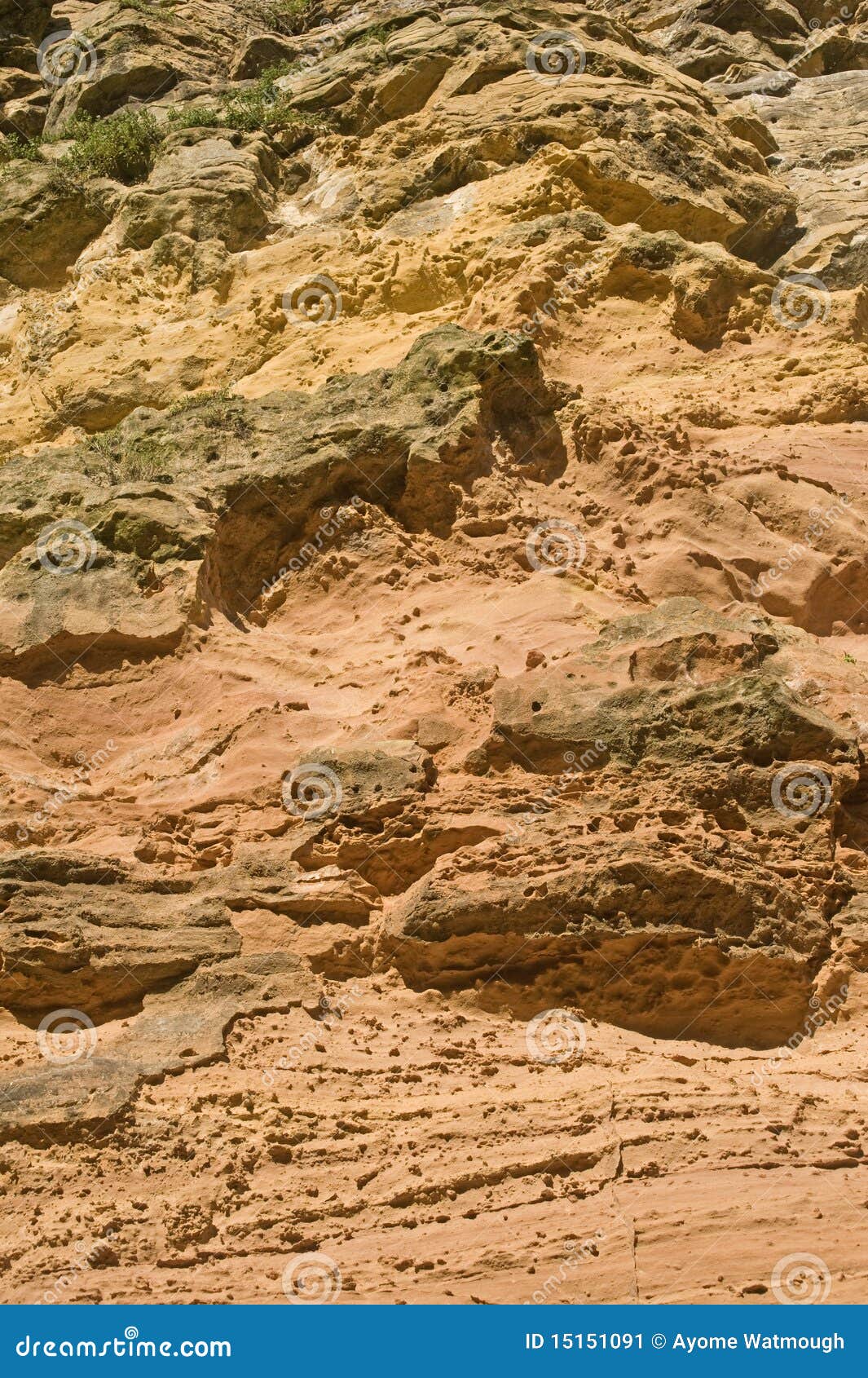 Sandstone Cliff Face: Background ? Stock Image - Image of cliff, steep ...