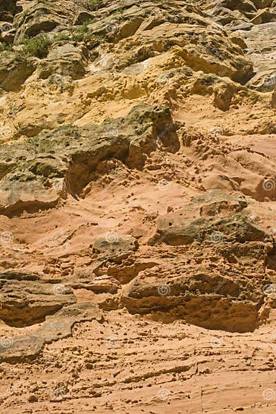 Sandstone Cliff Face: Background ? Stock Image - Image of cliff, steep ...