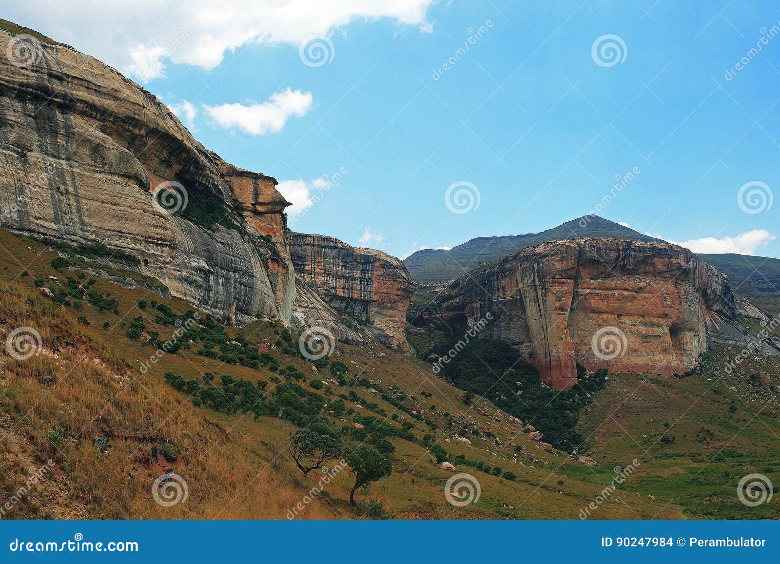 SANDSTONE CLIFF MOUNTAINS stock photo. Image of africa - 90247984