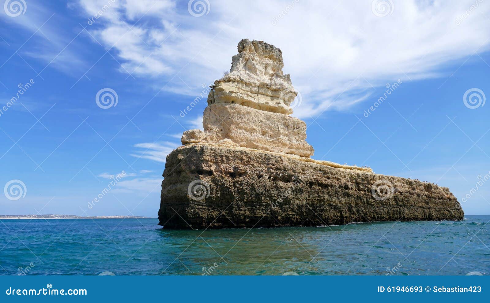 Sandstone cliff stock image. Image of landscape, portugal - 61946693