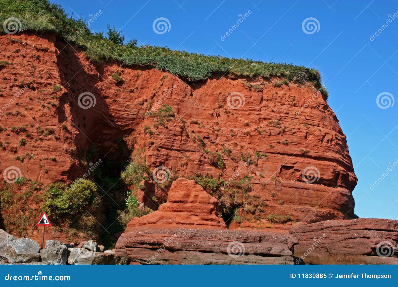 Sandstone cliffs stock image. Image of landscape, cloud - 11830885