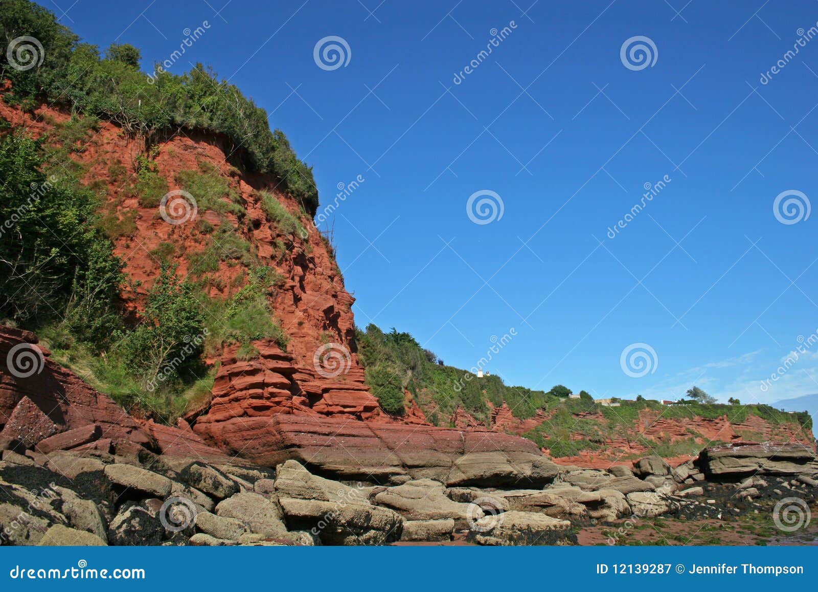 Sandstone cliffs stock image. Image of fault, rocks, beach - 12139287