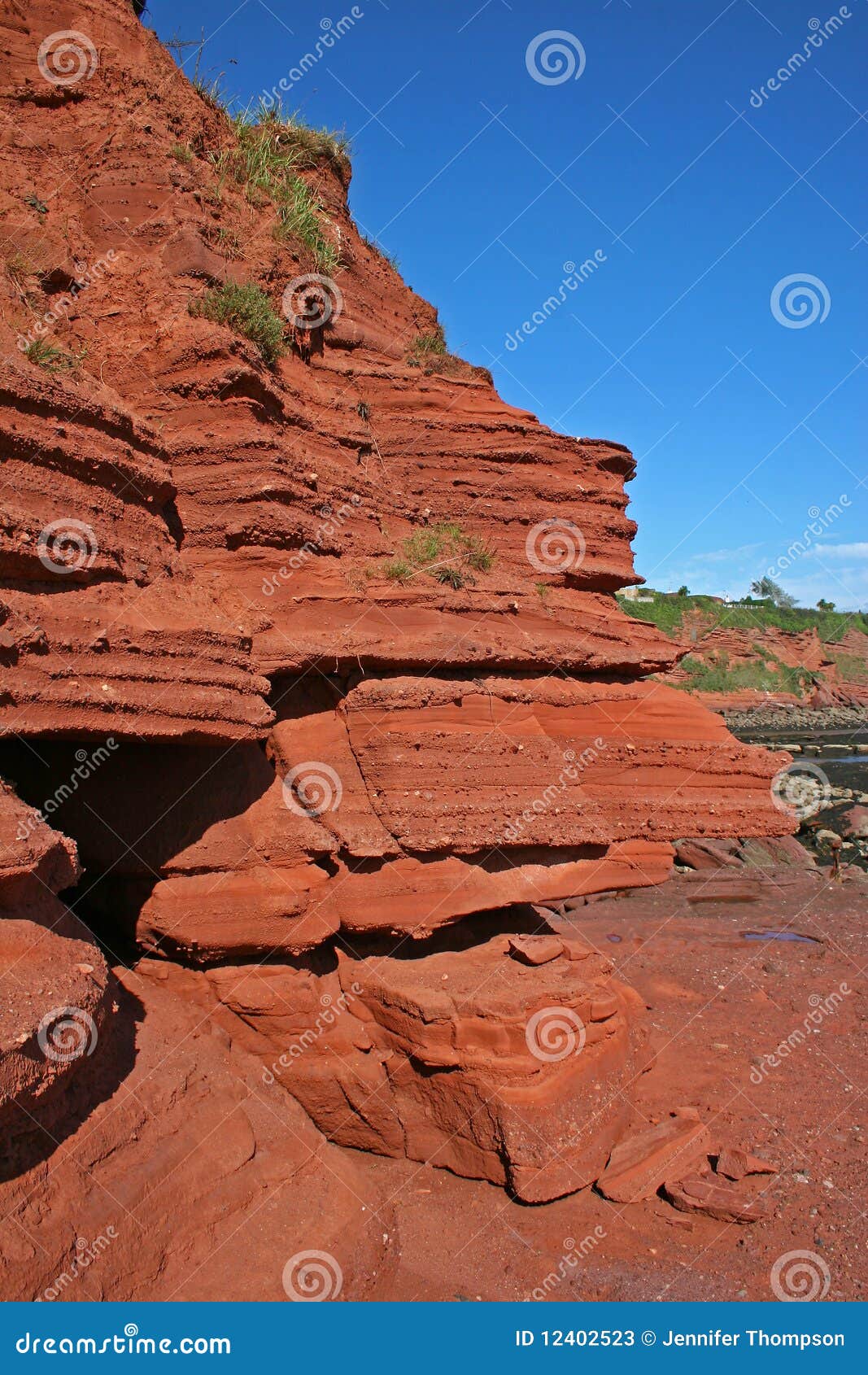 Sandstone cliffs stock image. Image of sand, preston - 12402523