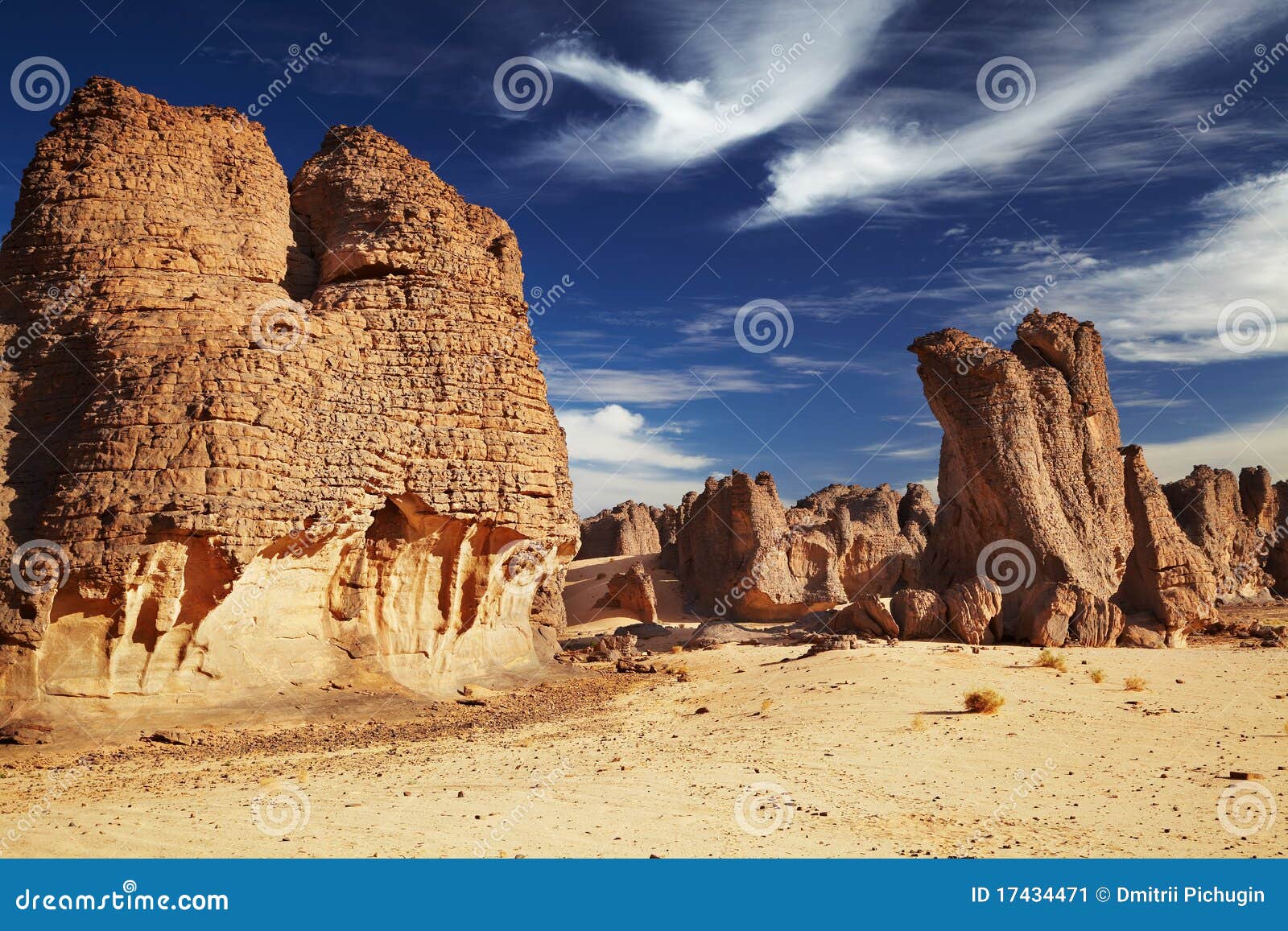 Sandstone Cliffs in Sahara Desert Stock Image - Image of nature, pillar ...
