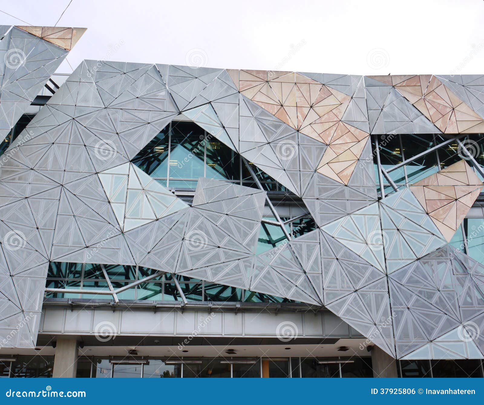 Sandstone Decorative Facade on Fed Square Editorial Photo - Image of ...