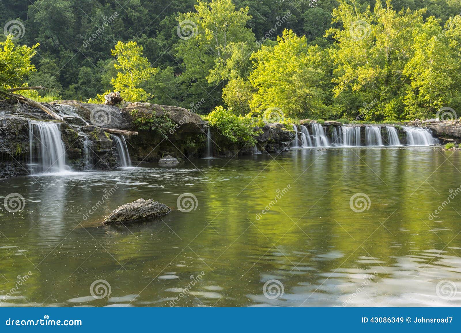 Sandstone Falls stock image. Image of summer, green, gorge - 43086349