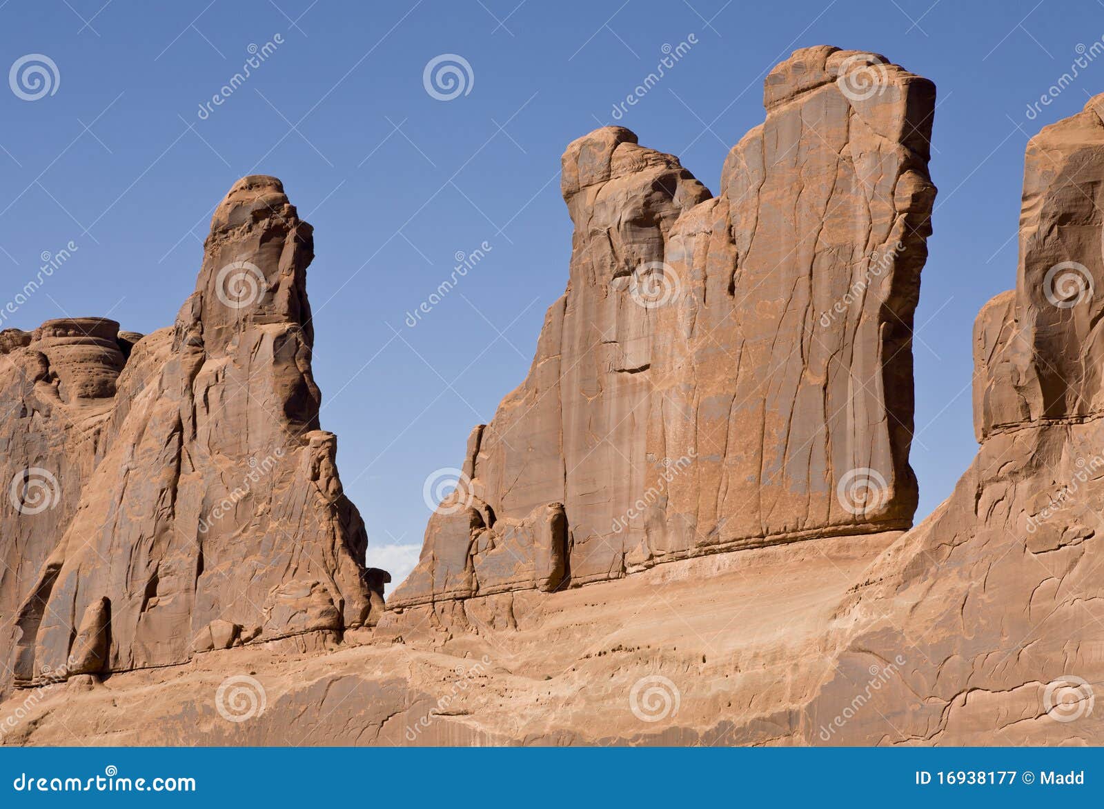 Sandstone Fins stock image. Image of erosion, arches - 16938177