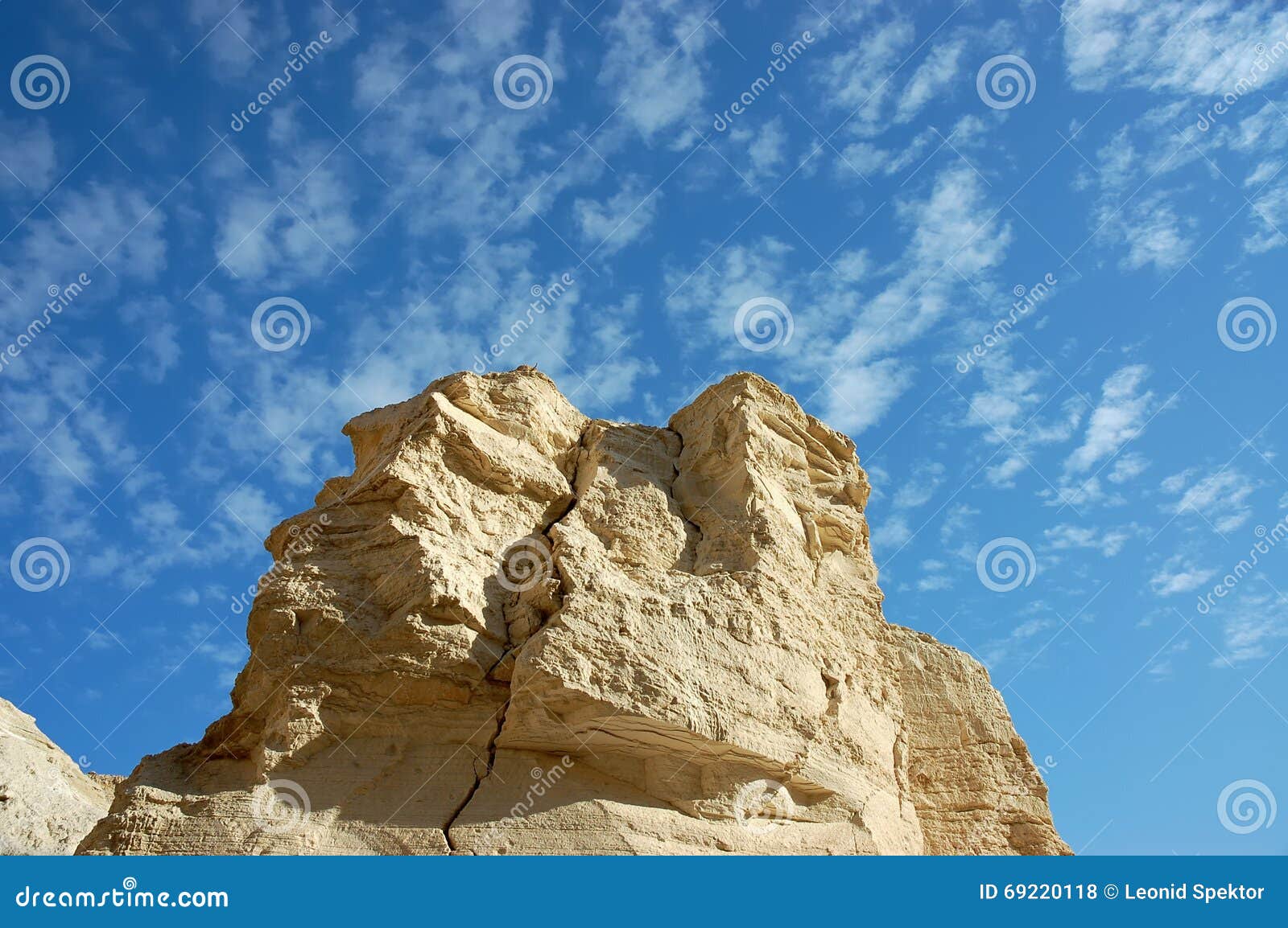 Sandstone Formations in Negev Desert. Stock Photo - Image of clear ...