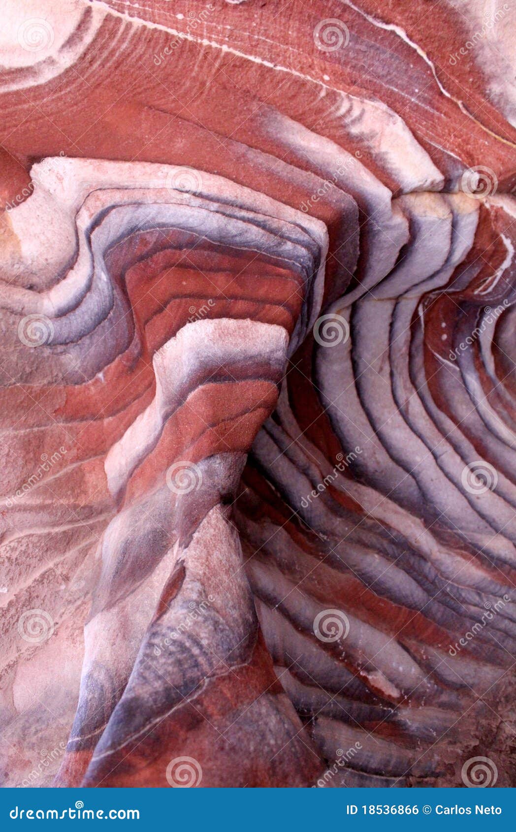 Sandstone Gorge Formation, Siq, in Petra Stock Photo - Image of design ...
