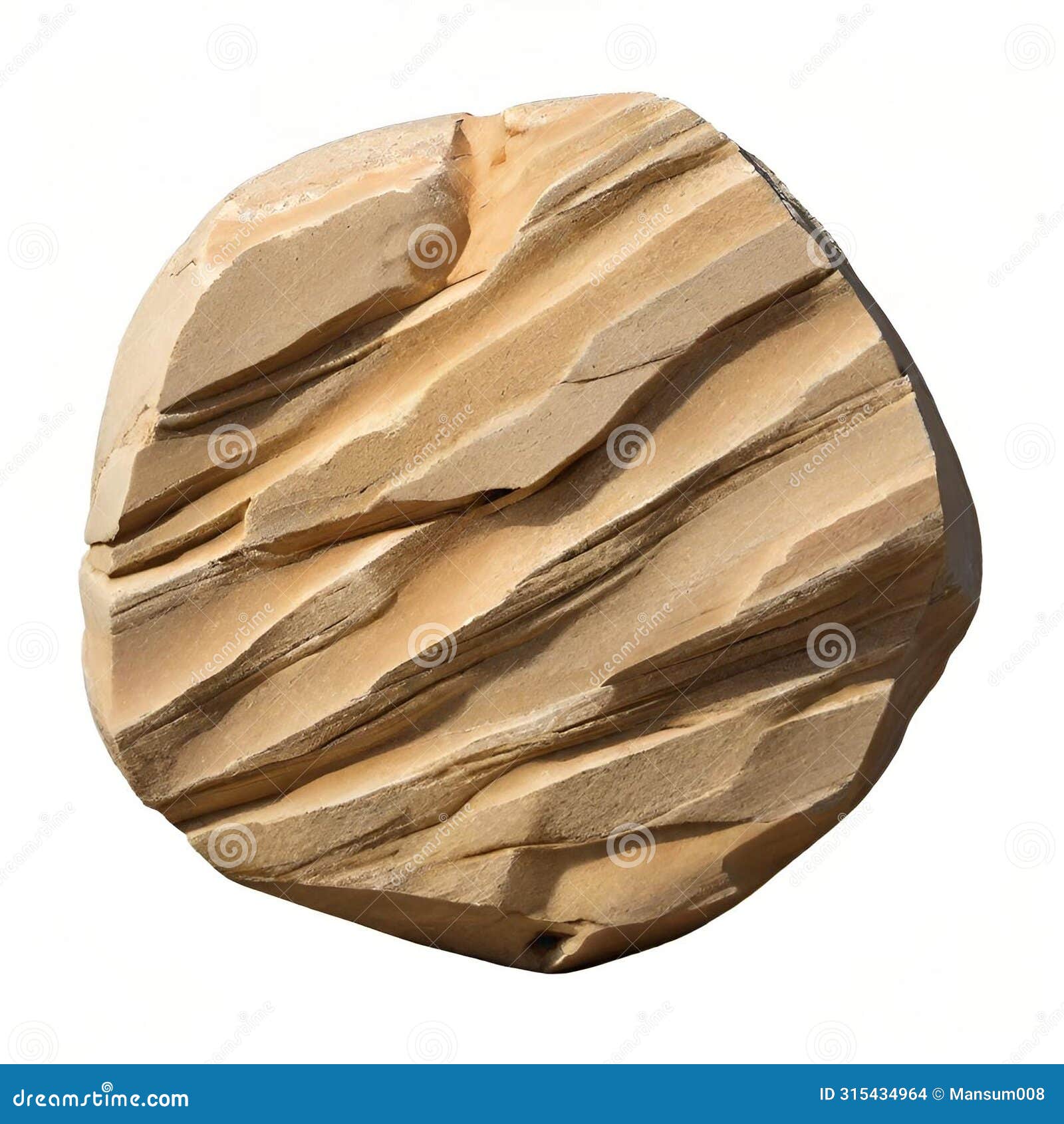 Sandstone Isolated On White Background Royalty-Free Stock Photo ...
