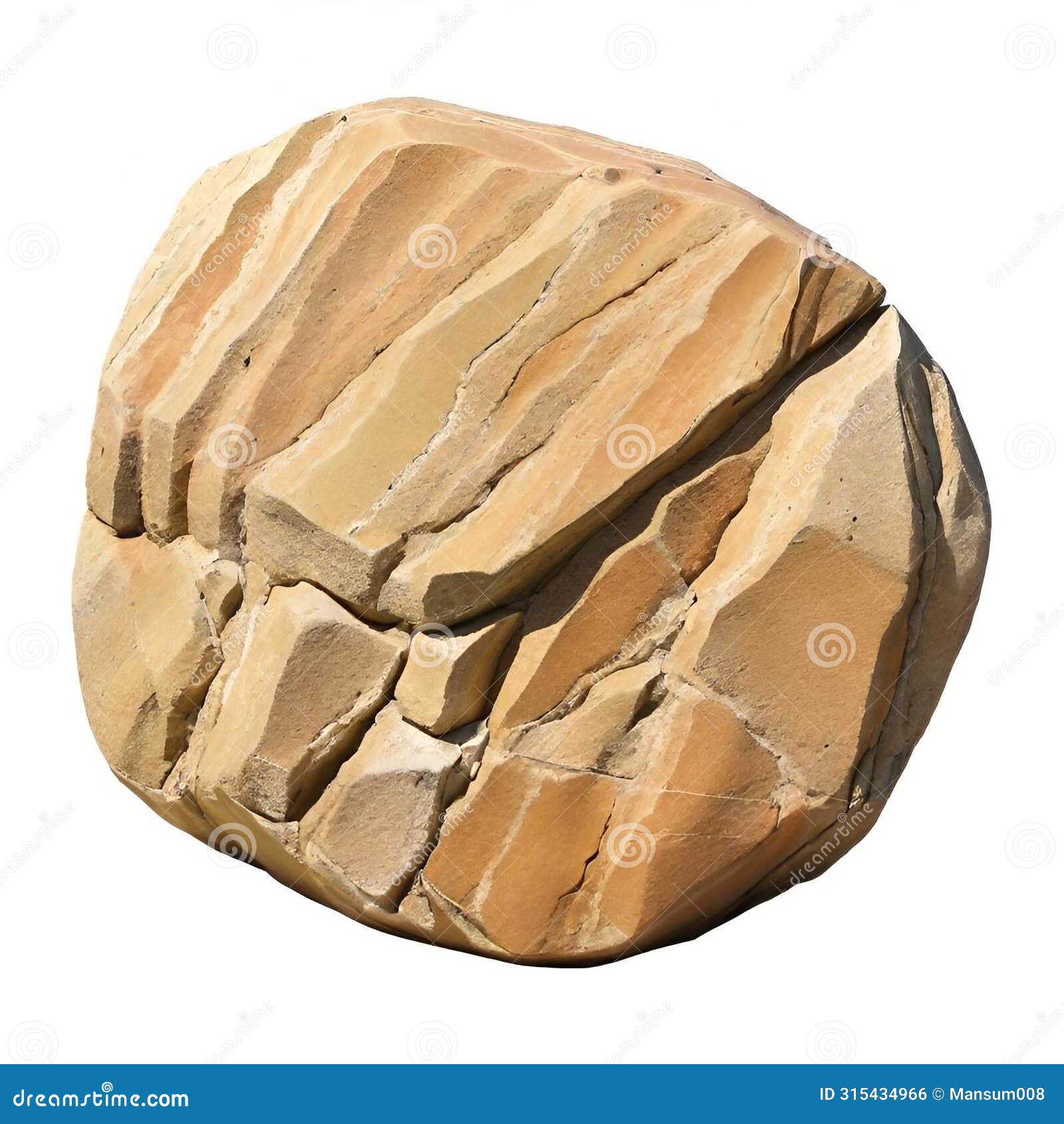 Sandstone Isolated On White Background Stock Image | CartoonDealer.com ...