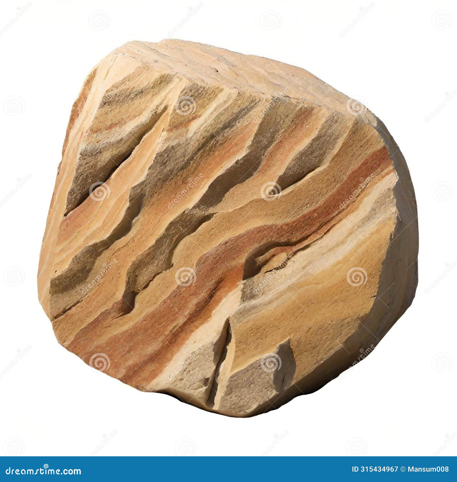 Sandstone Isolated On White Background Royalty-Free Stock Photo ...