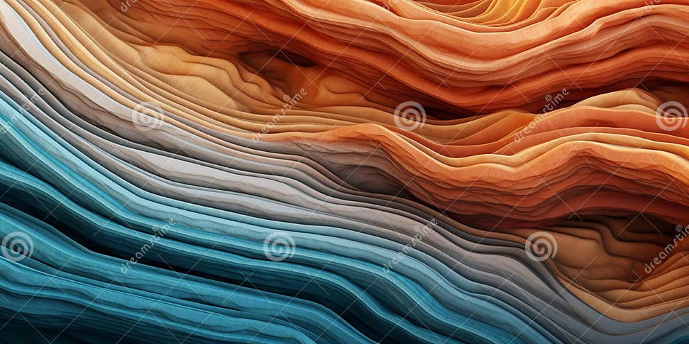 Sandstone Brown Soil Deposit Sediment Wave Surface Background Stock ...