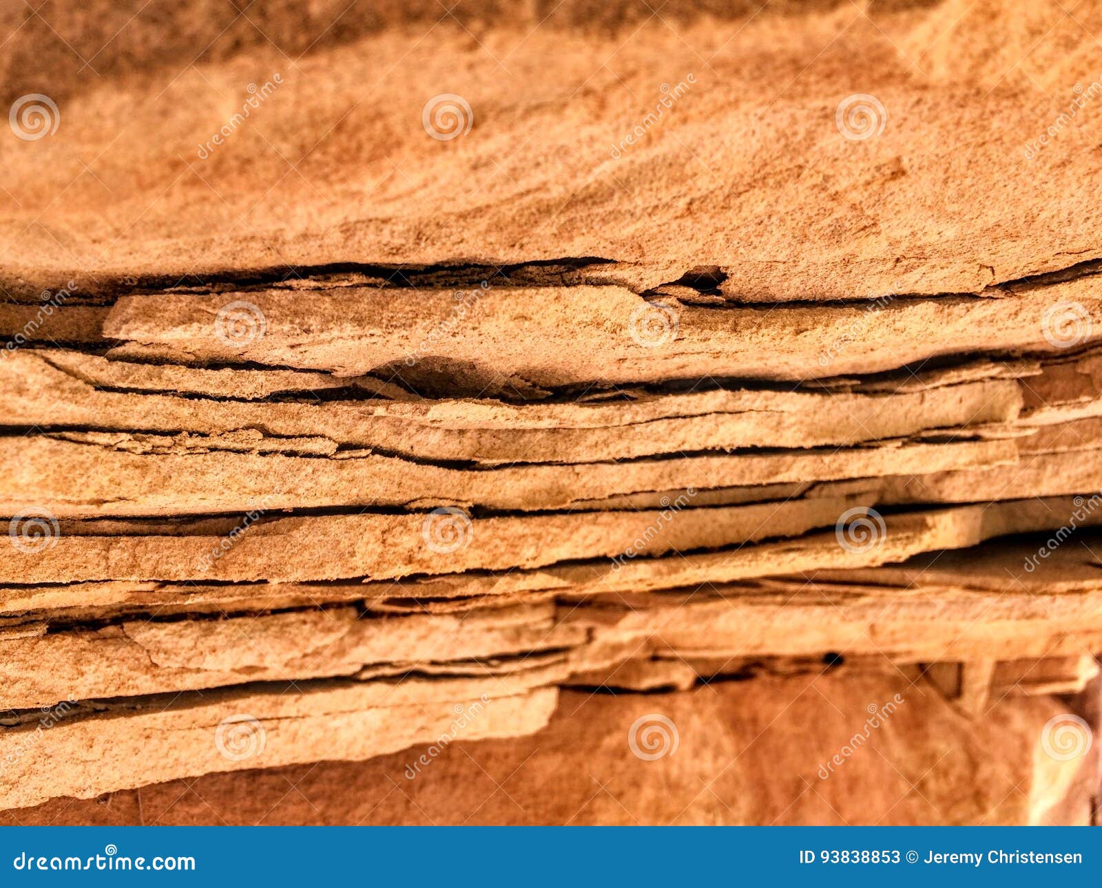 Sandstone Layers Closeup Colorful Background Abstract Stock Image ...