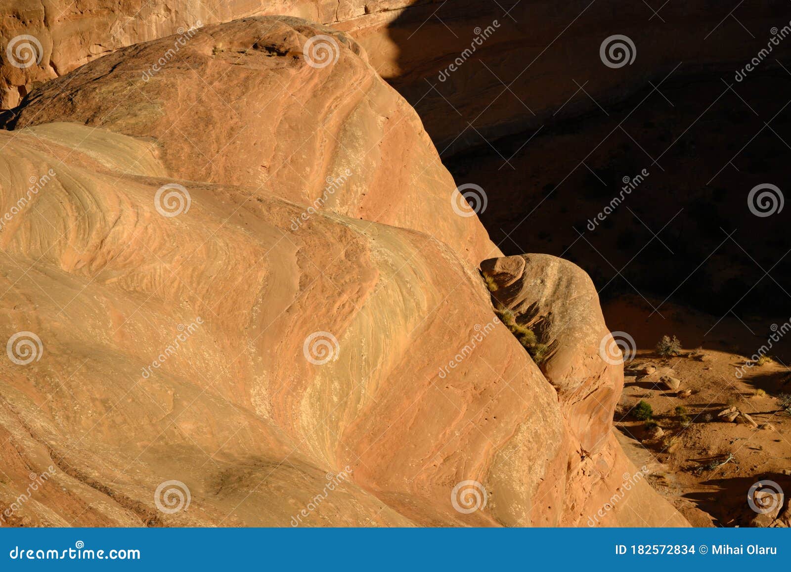 Sandstone Monuments With Scenic Landscape Stock Photography ...