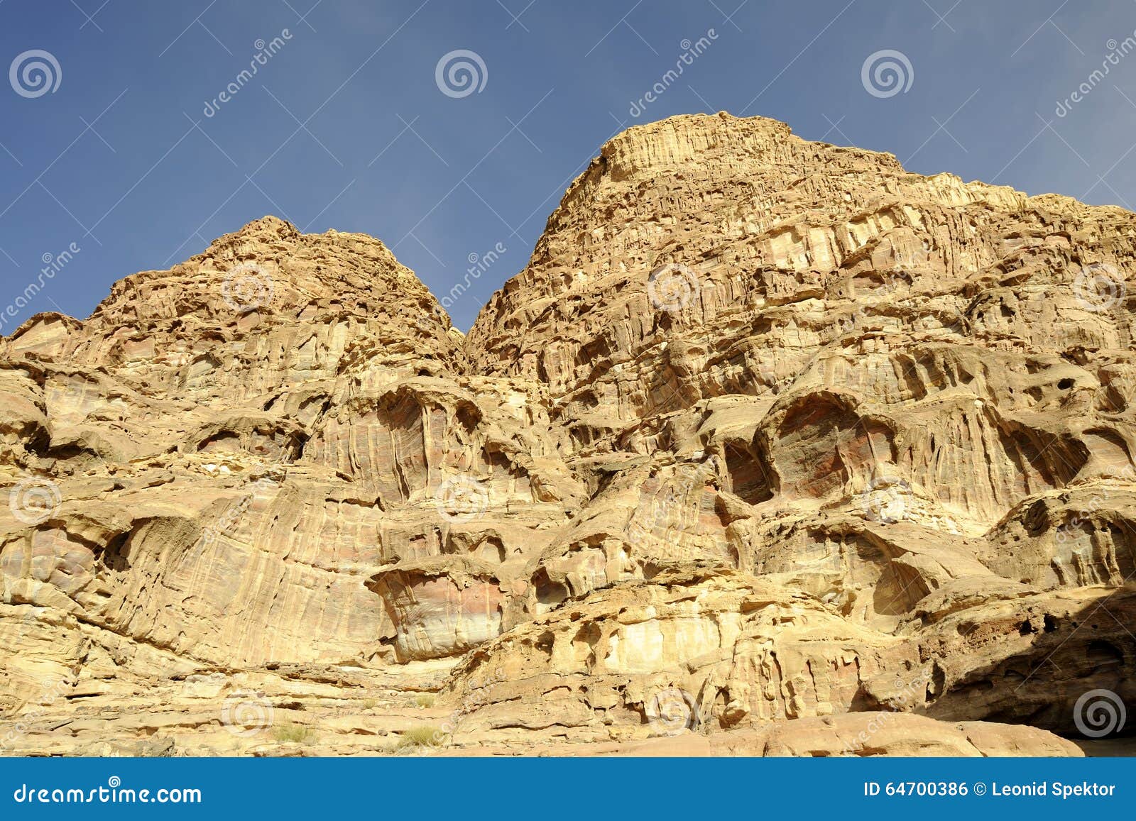 Sandstone Mountains, Jordan Stock Photo - Image of stone, blue: 64700386