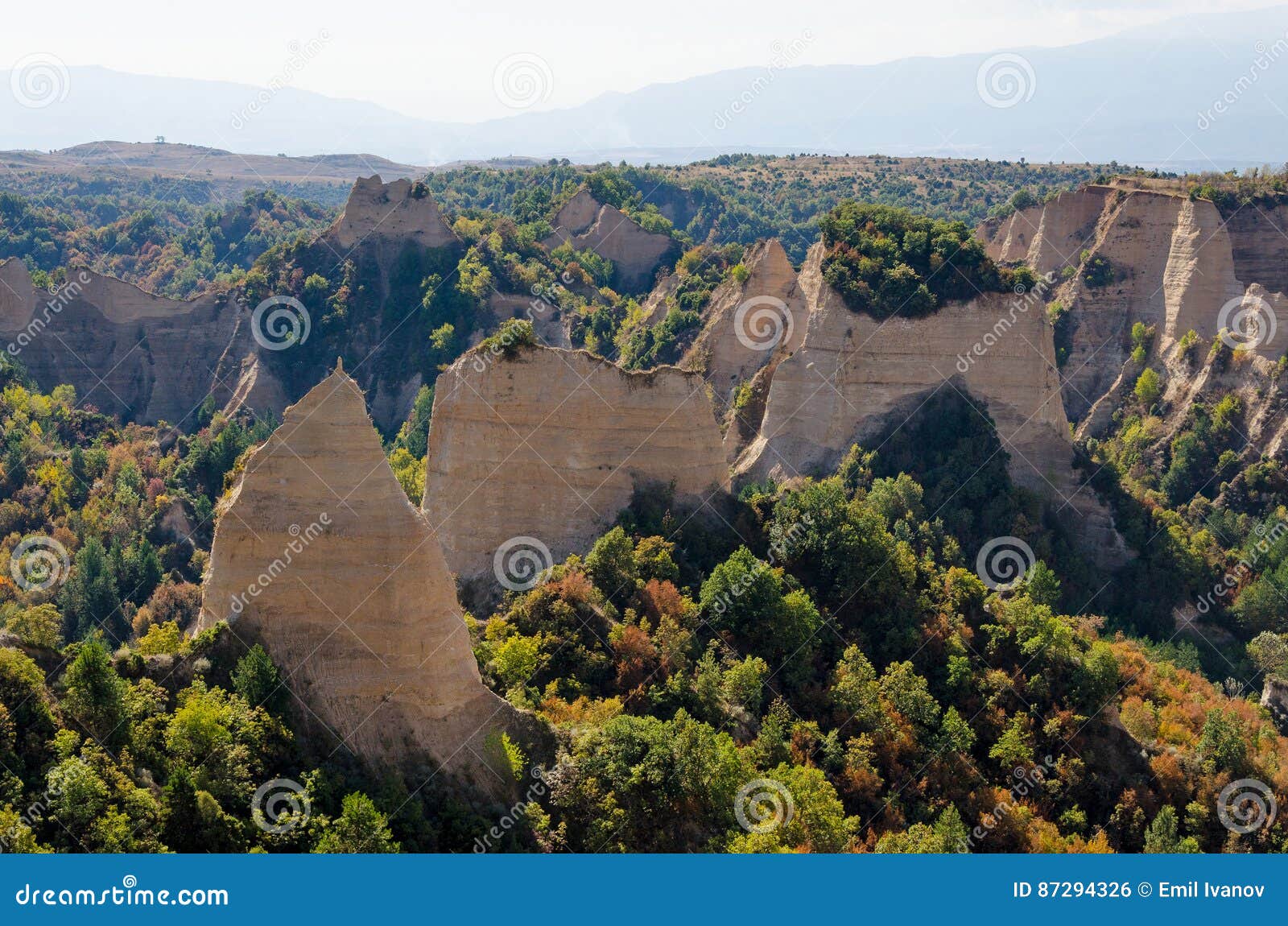 Sandstone pyramids stock photo. Image of nature, formation - 87294326