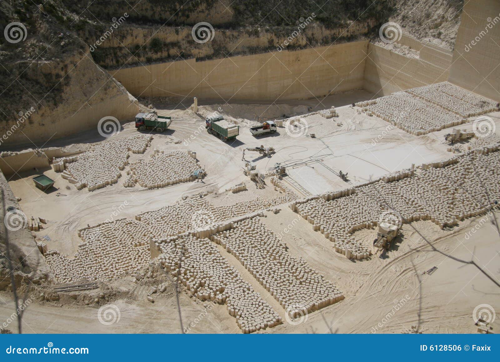 Sandstone quarry on Malta stock photo. Image of work, block - 6128506