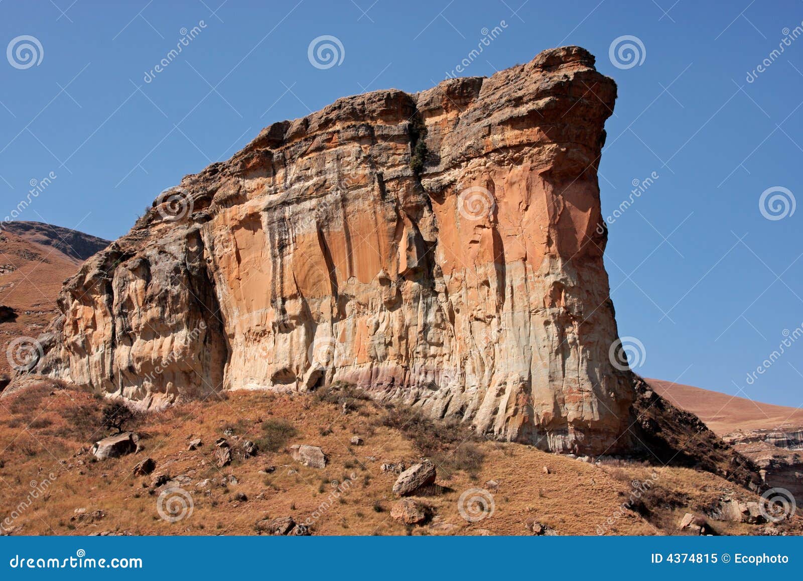 Sandstone rock stock image. Image of glow, landmark, scenery - 4374815