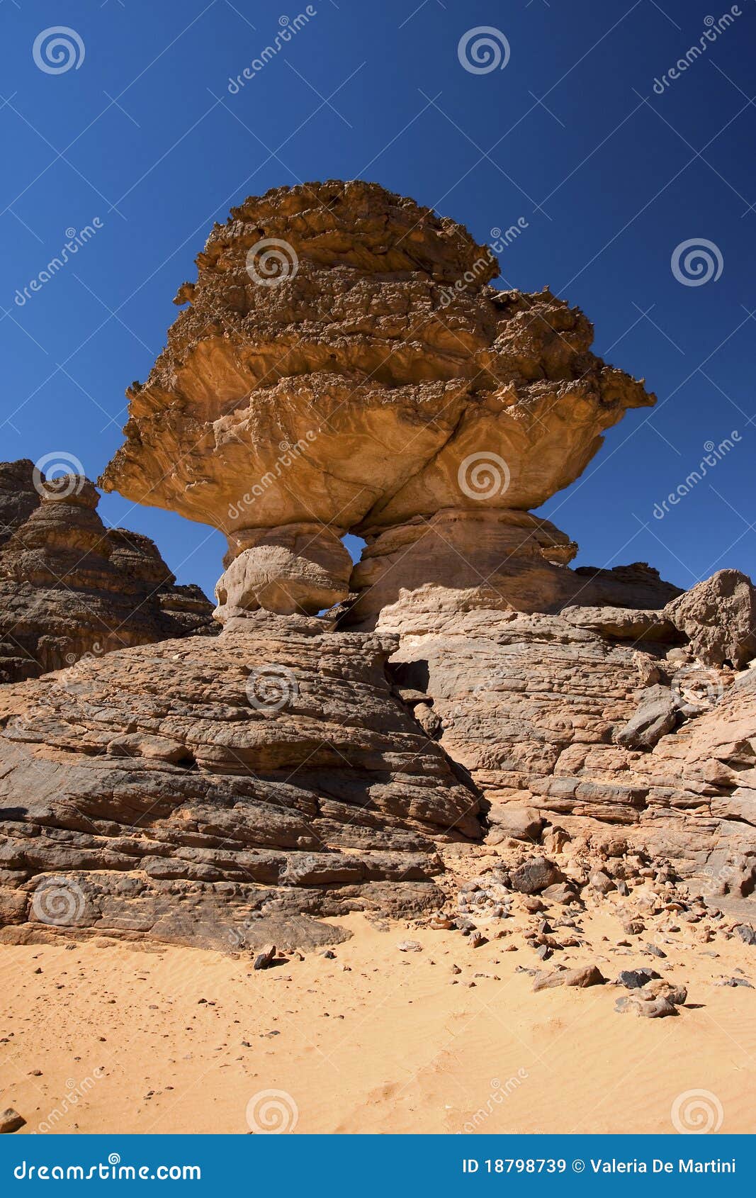 Sandstone Rock Stones During Sunset On The Top Of A Mountain In The ...