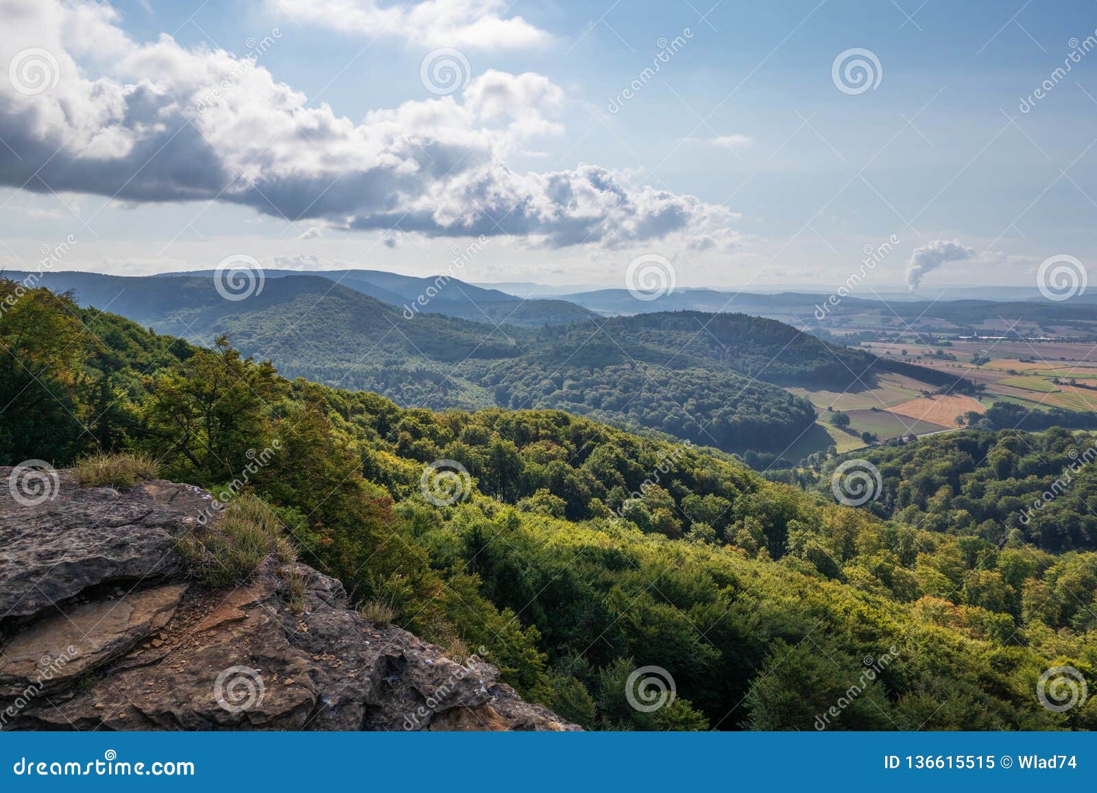 Sandstone Rock Formation Hohenstein in Germany Stock Image - Image of ...